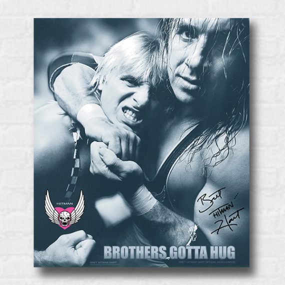 Tradition Bret, Owen, Stu Autographed Full Size Poster – Bret Hart ...